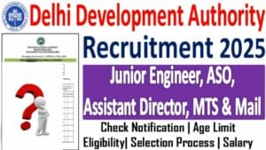DDA Recruitment 2025: Apply Online for 1,383 Vacancies in Delhi Development Authority